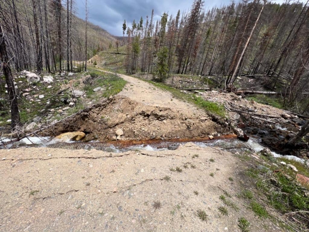 Post-fire flooding in East Troublesome and Williams Fork burn areas ...